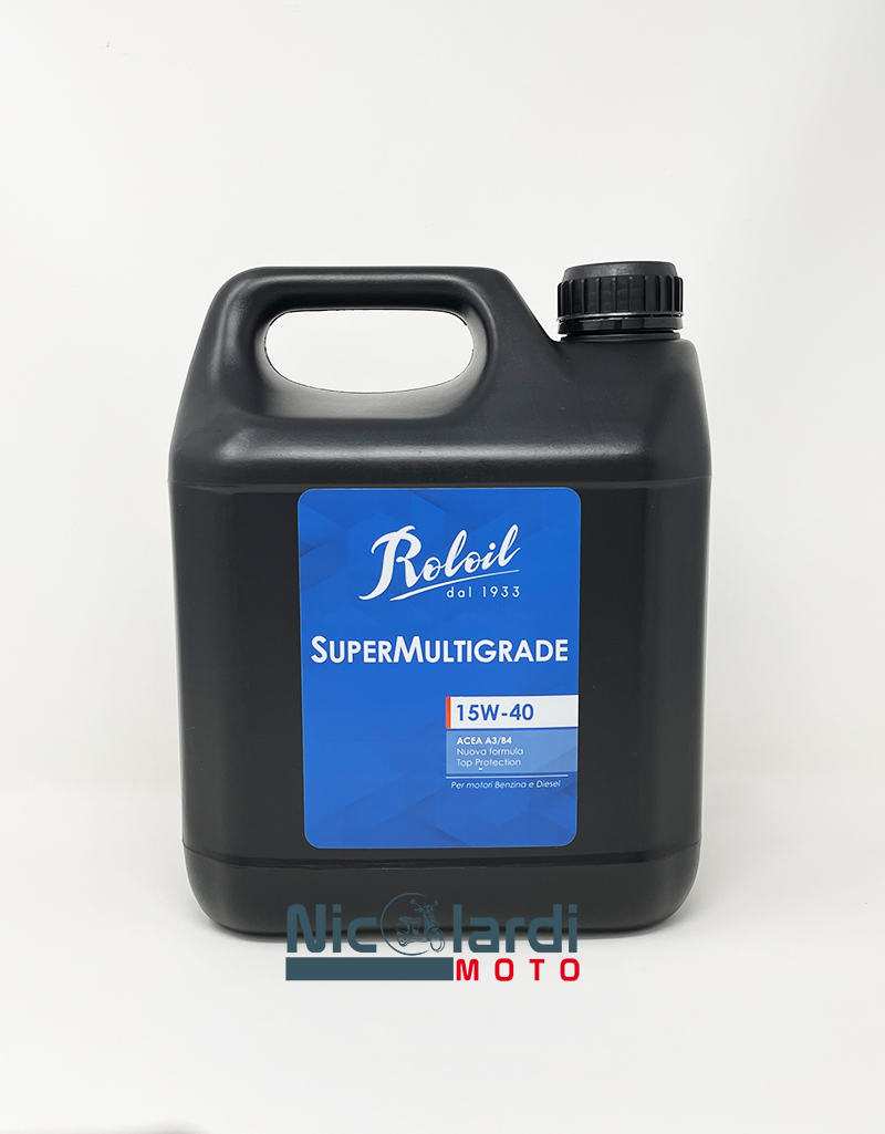 Olio motore Roloil Super multigrade 15W-40 (4 Litri) - Ricambi Nicolardi